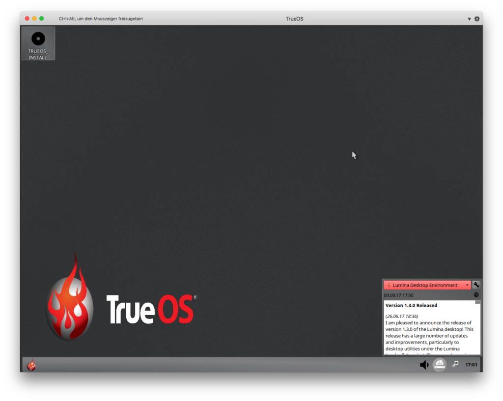 TrueOS mit Lumina Desktop ausprobiert | Curius
