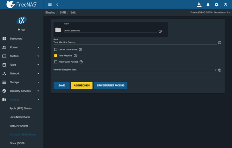 FreeNAS erleichtert Time Machine Backups | Curius