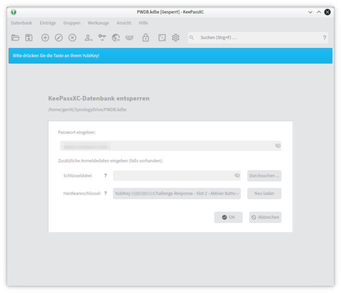 YubiKey Teil IV – KeePassXC absichern | Curius