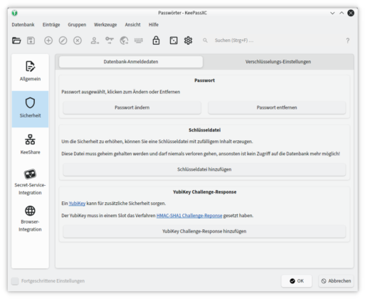 YubiKey Teil IV – KeePassXC absichern | Curius