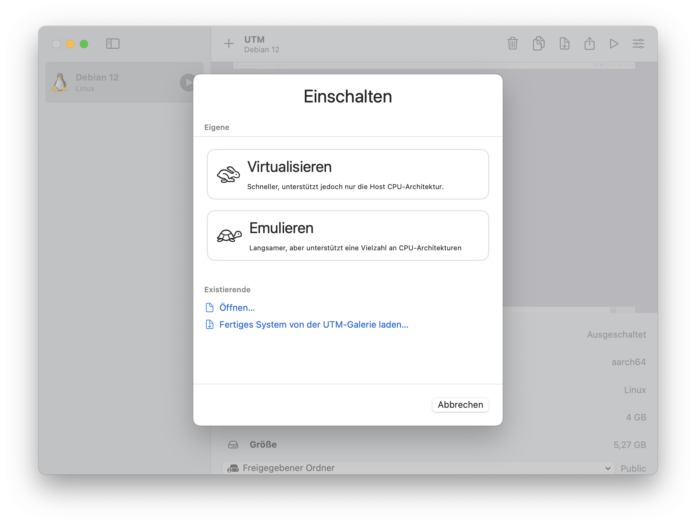 Virtualisierung auf macOS mit UTM | Curius